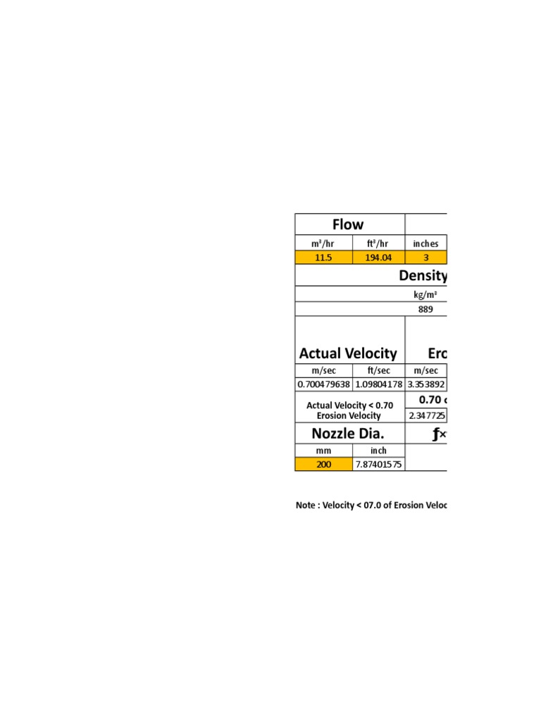 Velocity and Volume Calculations | PDF