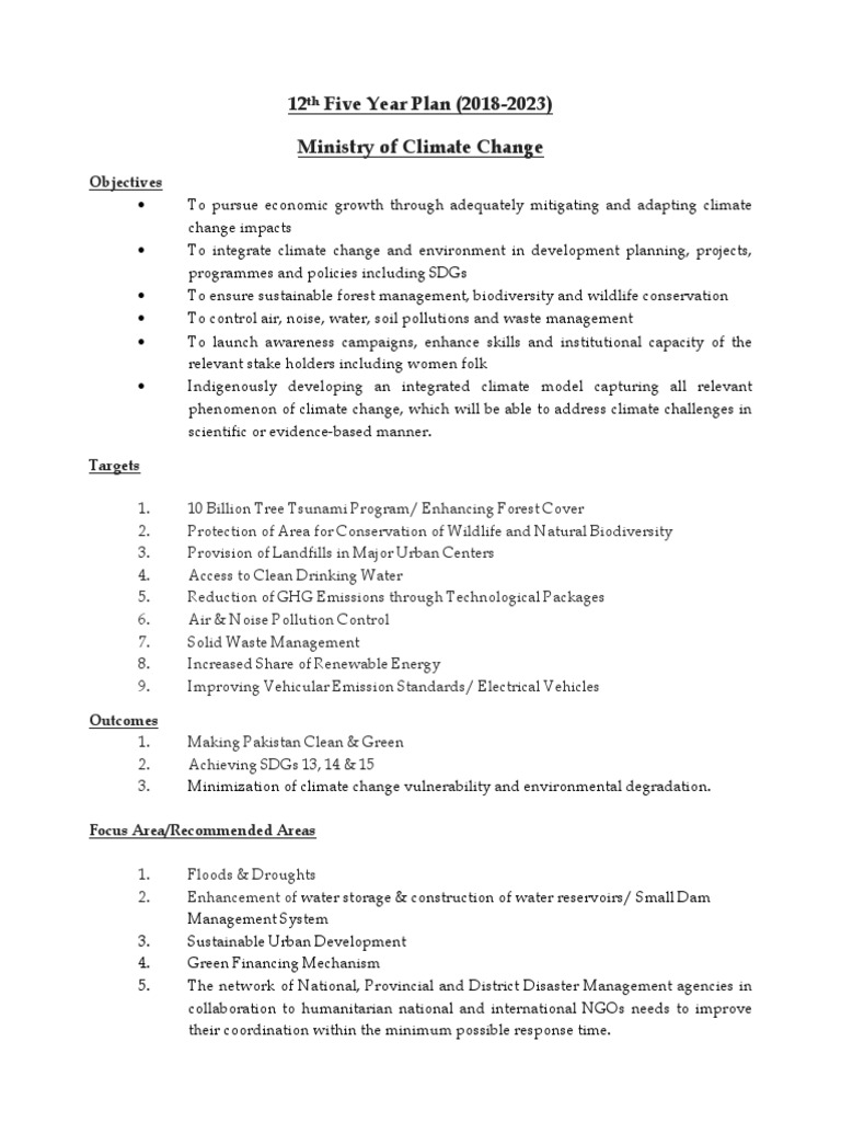 12th Five Year Plan | PDF | Sustainability | Aviation