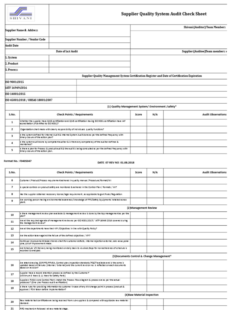 123 | PDF | Audit | Quality Management System