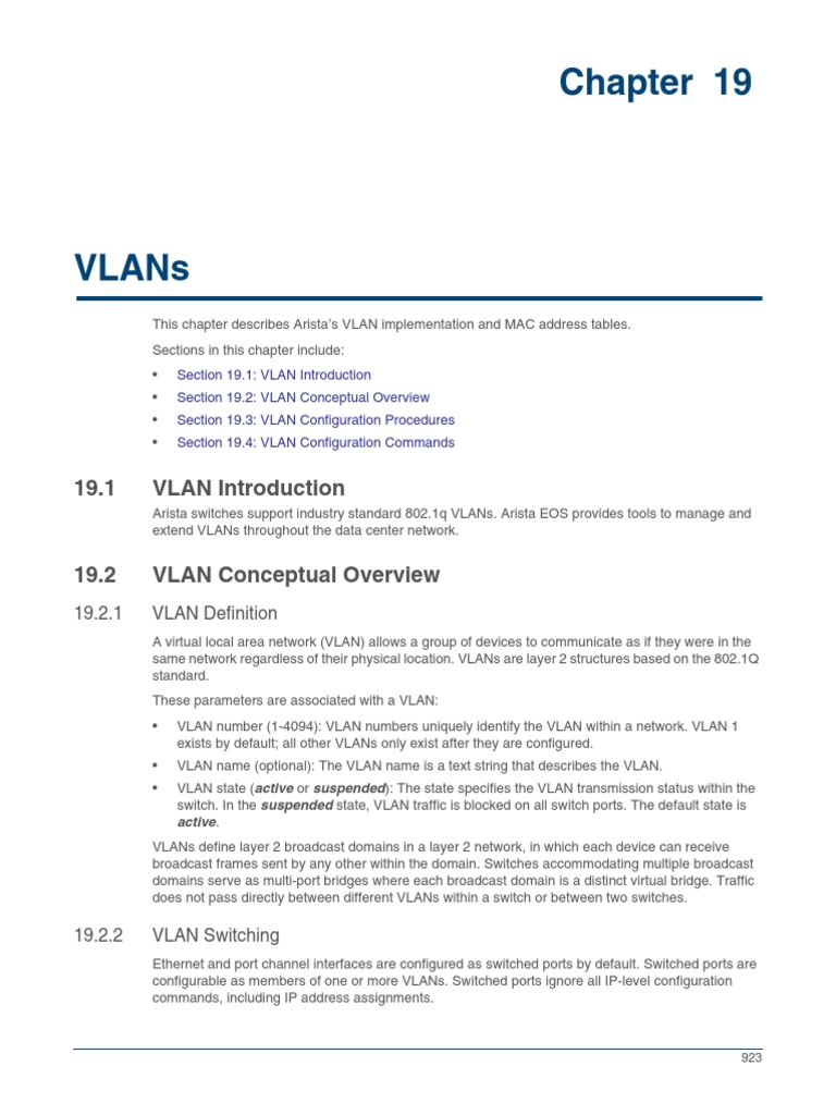 Configuring VLANs on Arista Switches: A Guide to VLAN Implementation, MAC Address Tables, VLAN ...