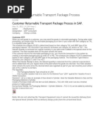 SAP Returnable Packaging Process Guide | PDF | Packaging And Labeling ...