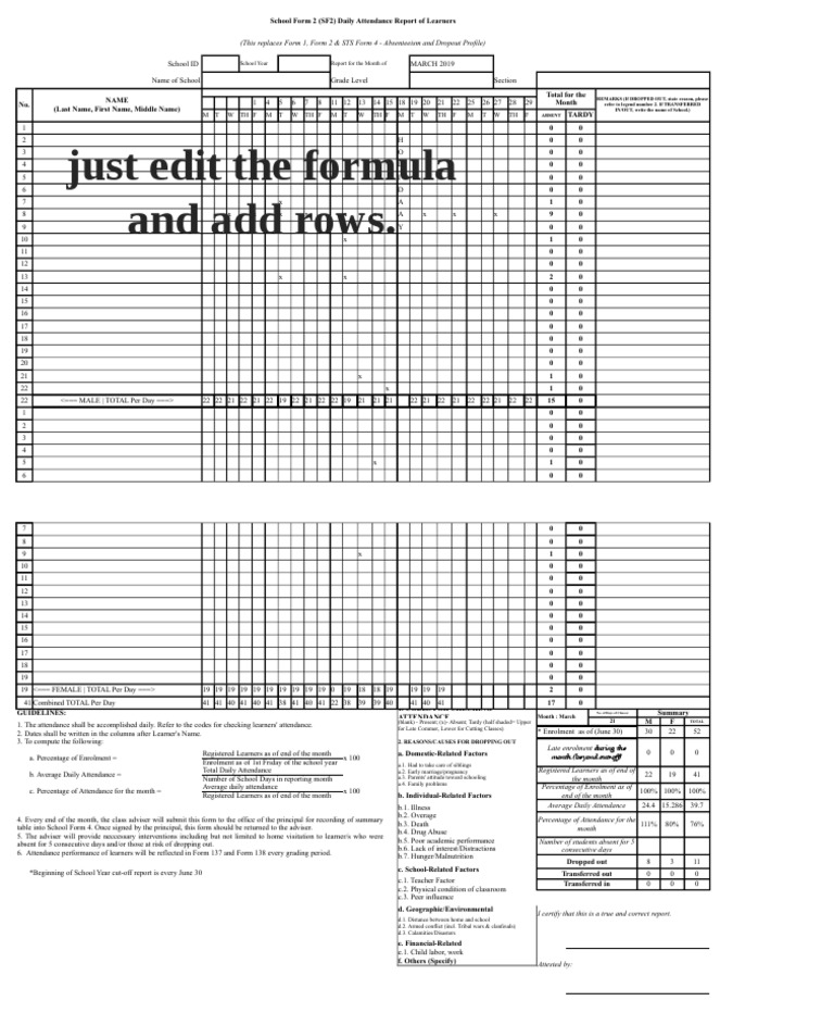 Just Edit The Formula and Add Rows.: (This Replaces Form 1, Form 2 ...