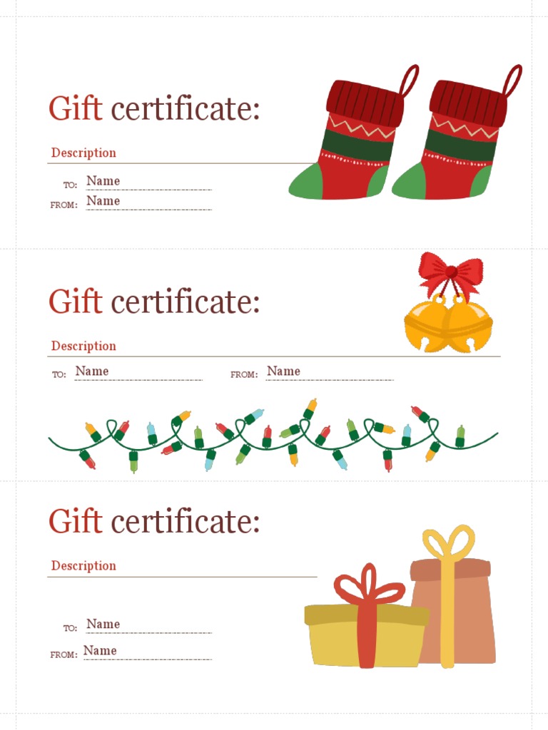 Gift Certificate | PDF