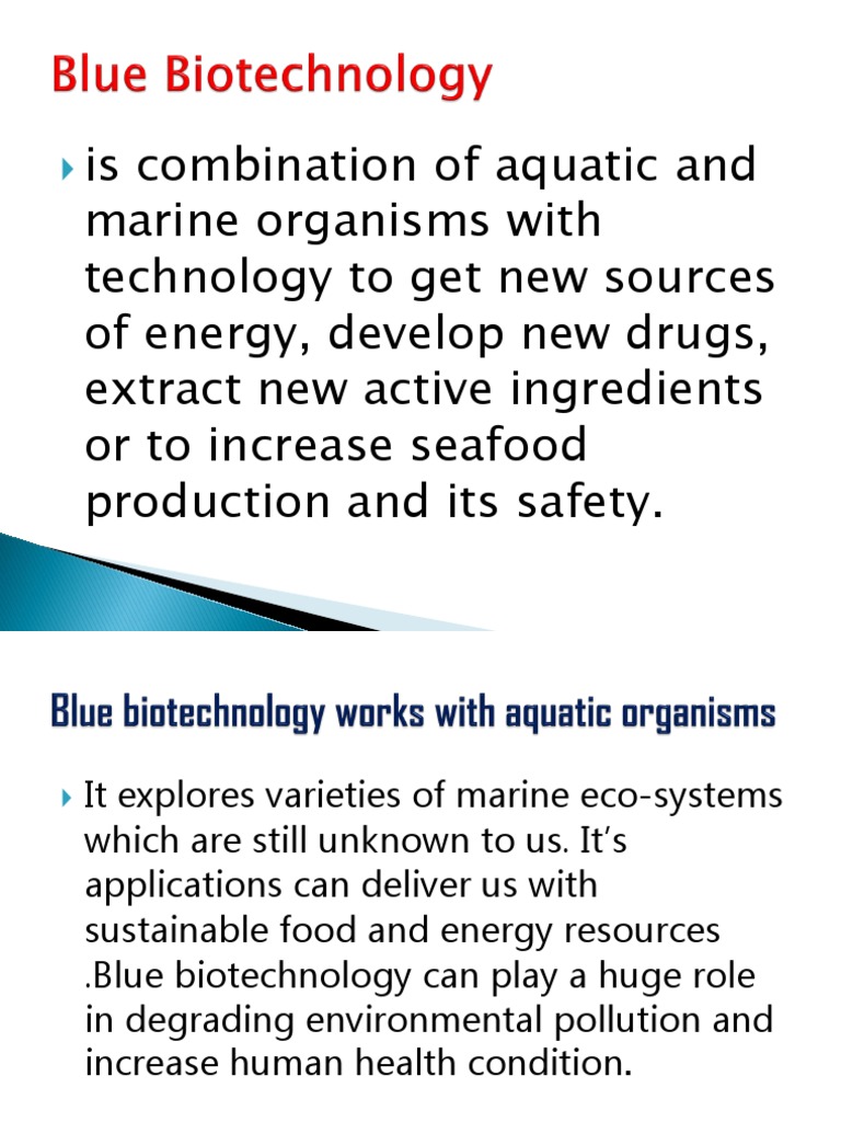 Blue Biotech (Marine) | PDF | Aquaculture | Food And Drink