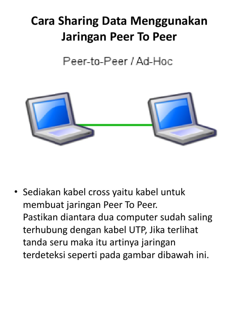 Cara Sharing Data Menggunakan Jaringan Peer To Peer | PDF