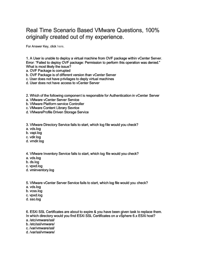 Xdoc - Tips Vmware Realtime Issues Question Amp Answers | PDF | Network ...