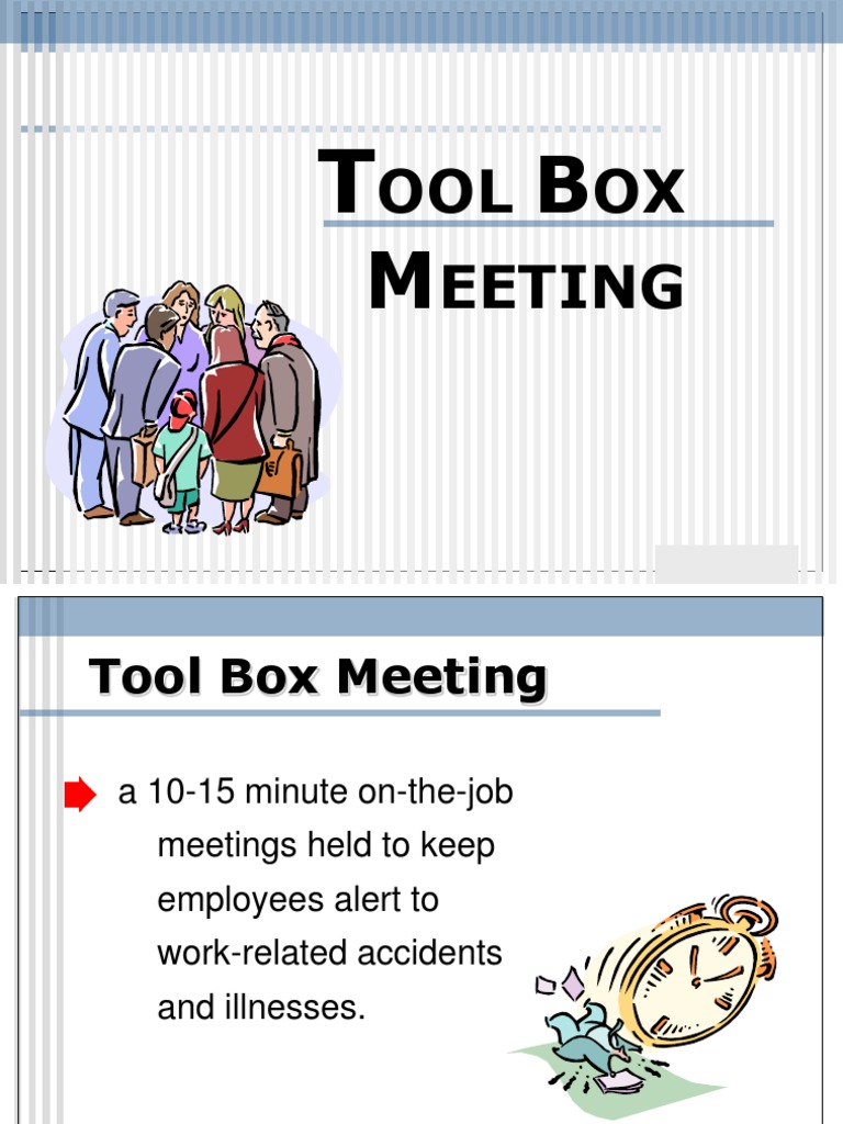 Tool Box Meeting | PDF | Safety | Business