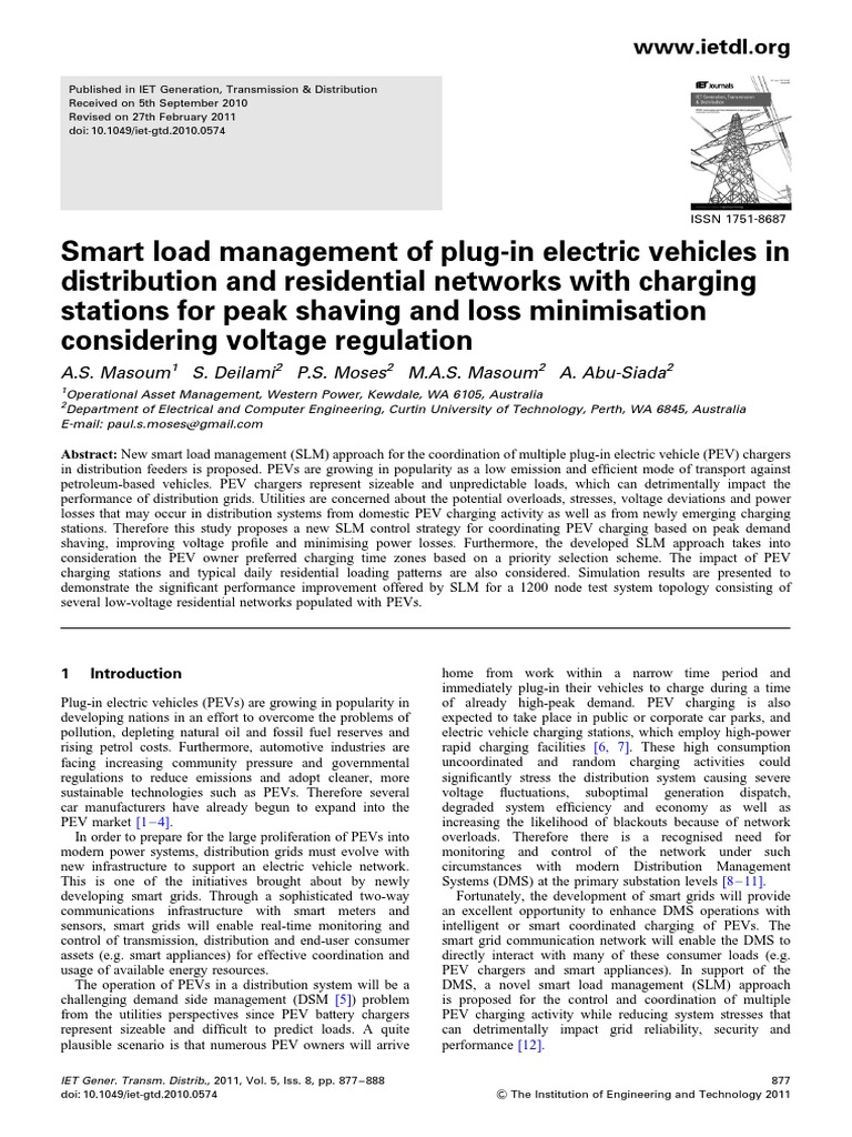 Smart Load Management | Download Free PDF | Battery Charger | Smart Grid