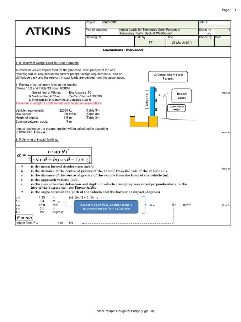 Steel Parapet For Traffic Deck PDF | PDF | Transportation Engineering ...
