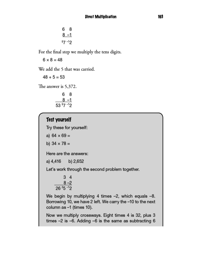 Speed Math For Kids The Fast, Fun Part 5 PDF | PDF