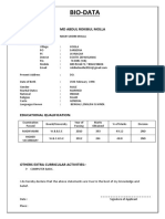 Simple Biodata Format | PDF