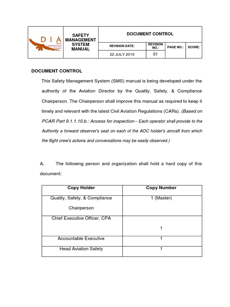 Safety Management System Manual Overview | PDF | Airport | Airlines