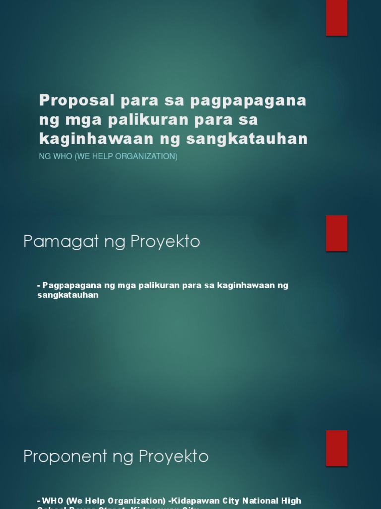 Proposal para Sa Pagpapagana NG Mga Palikuran para | PDF