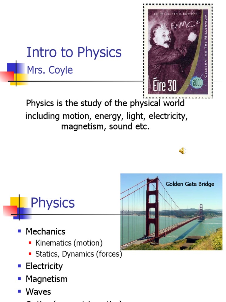 Intro To Physics: Mrs. Coyle | PDF | Physics | Scientific Method