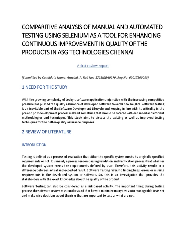 A First Review Report | PDF | Software Release Life Cycle | Software ...