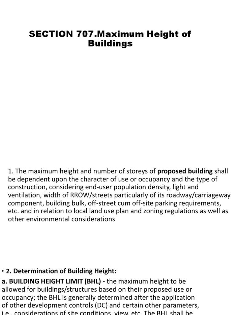 BLDG Height | PDF | Building | Zoning