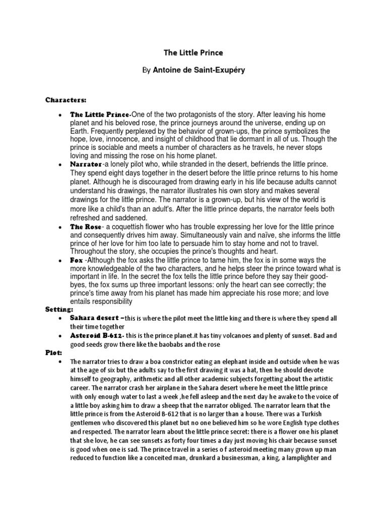 The Little Prince | PDF | The Little Prince