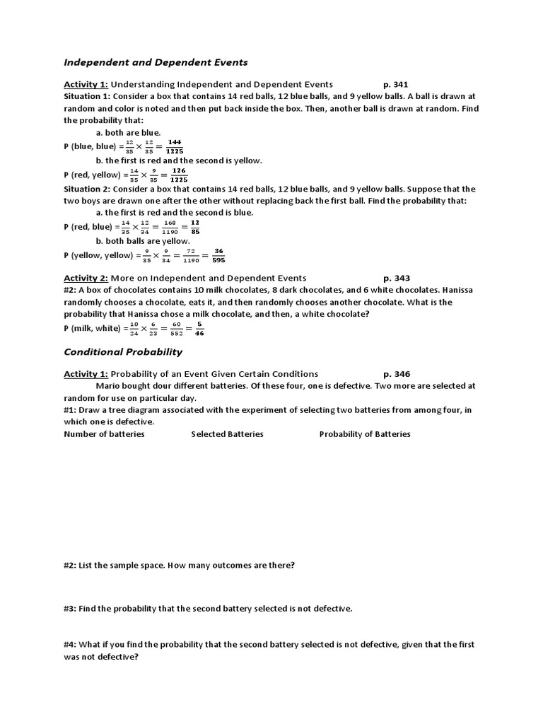 Grade 10 Math Reviewer For 4th Quarter | PDF | Probability ...