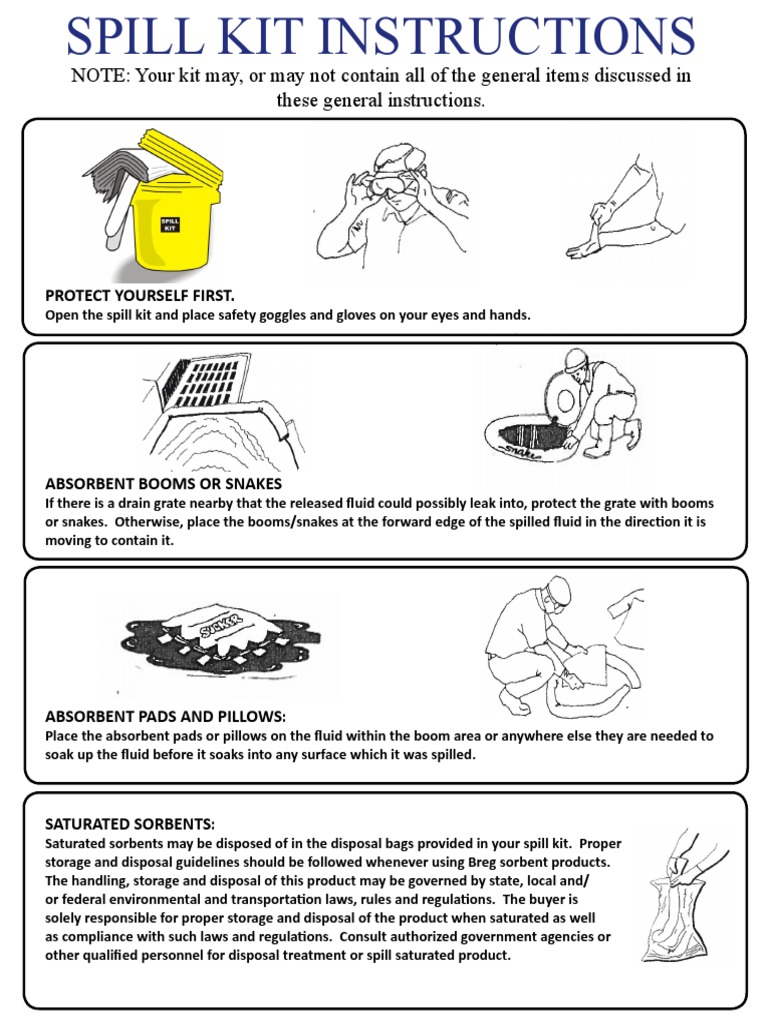 Drum Spill Kit Instructions | PDF