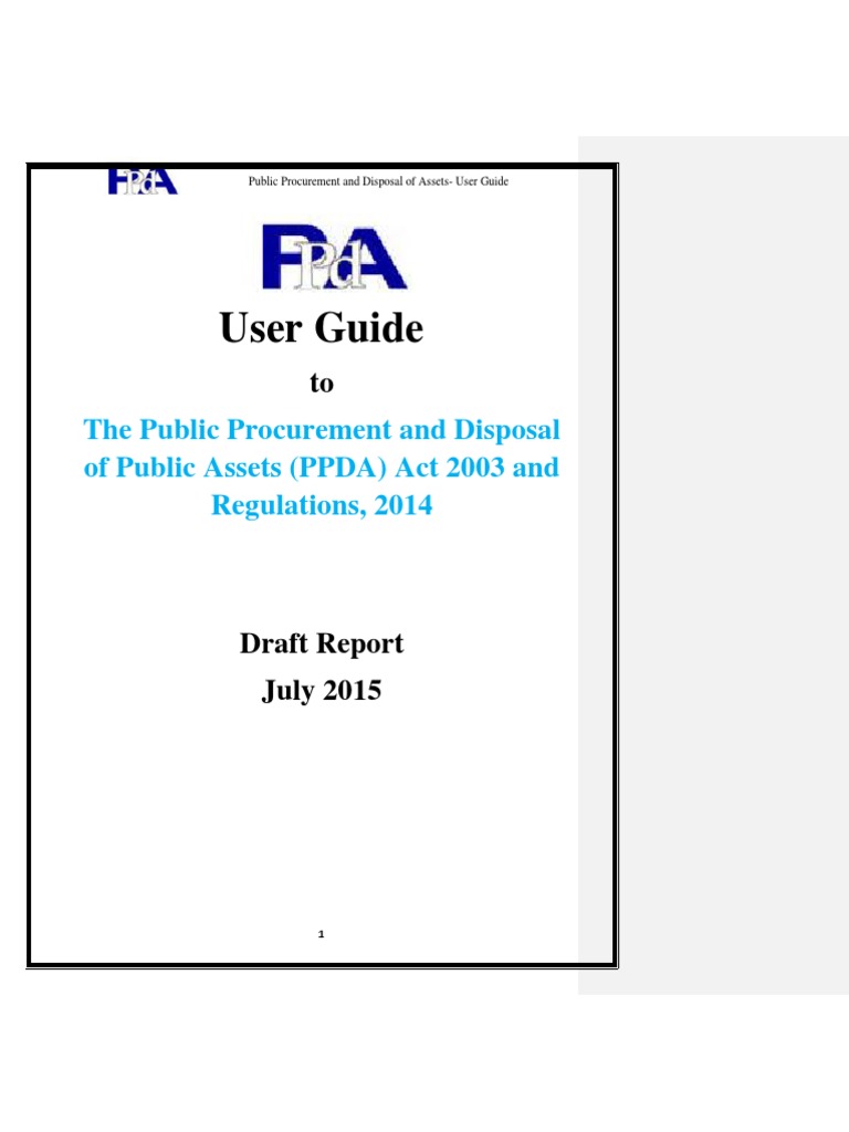 A Comprehensive Guide to Navigating Public Procurement and Disposal ...