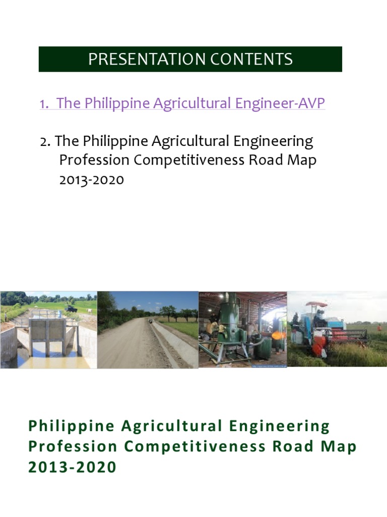 Philippine Agricultural Engineering Roadmap | PDF | Association Of ...
