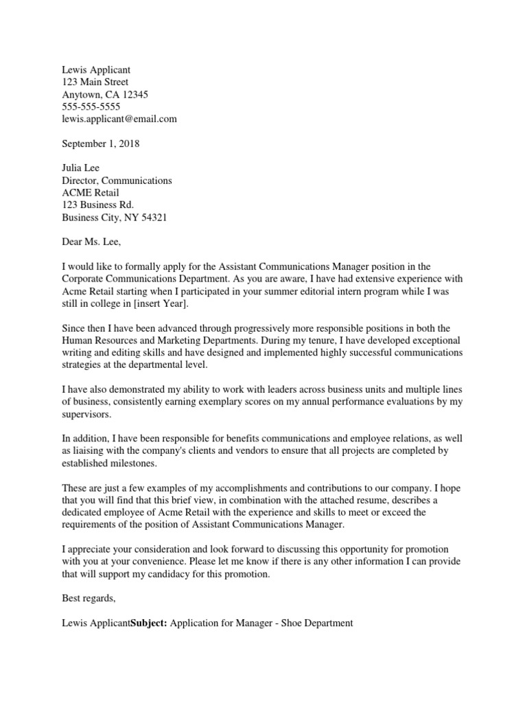 Application For Promotion | PDF | Retail | Human Resources