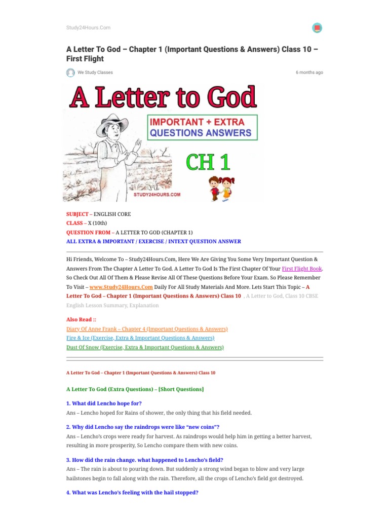 Letter To God | PDF | Hail