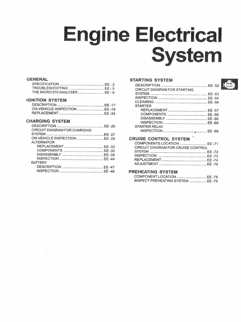 D4EA Electrical Manual PDF | PDF