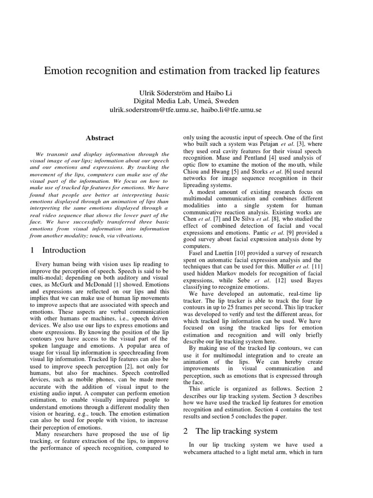 Study Lips | PDF | Emotions | Face