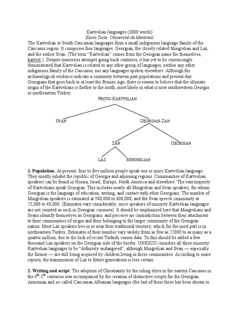 Kevin Tuite, Université de Montréal | PDF | Verb | Grammar