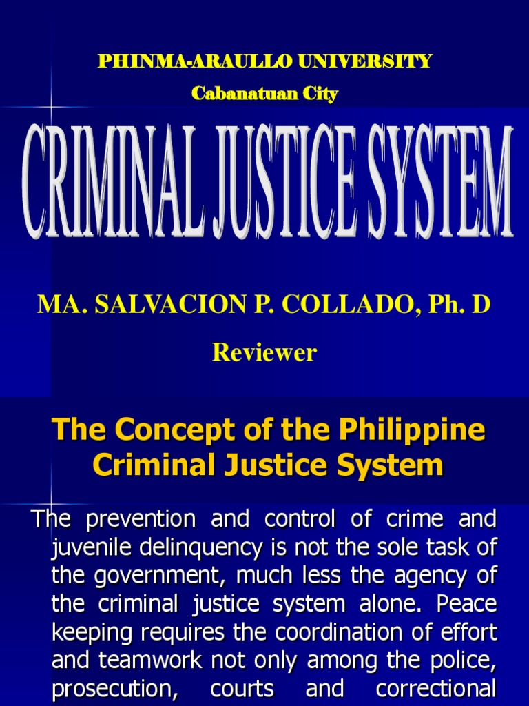 Criminal Justice System | PDF | Prosecutor | Arrest