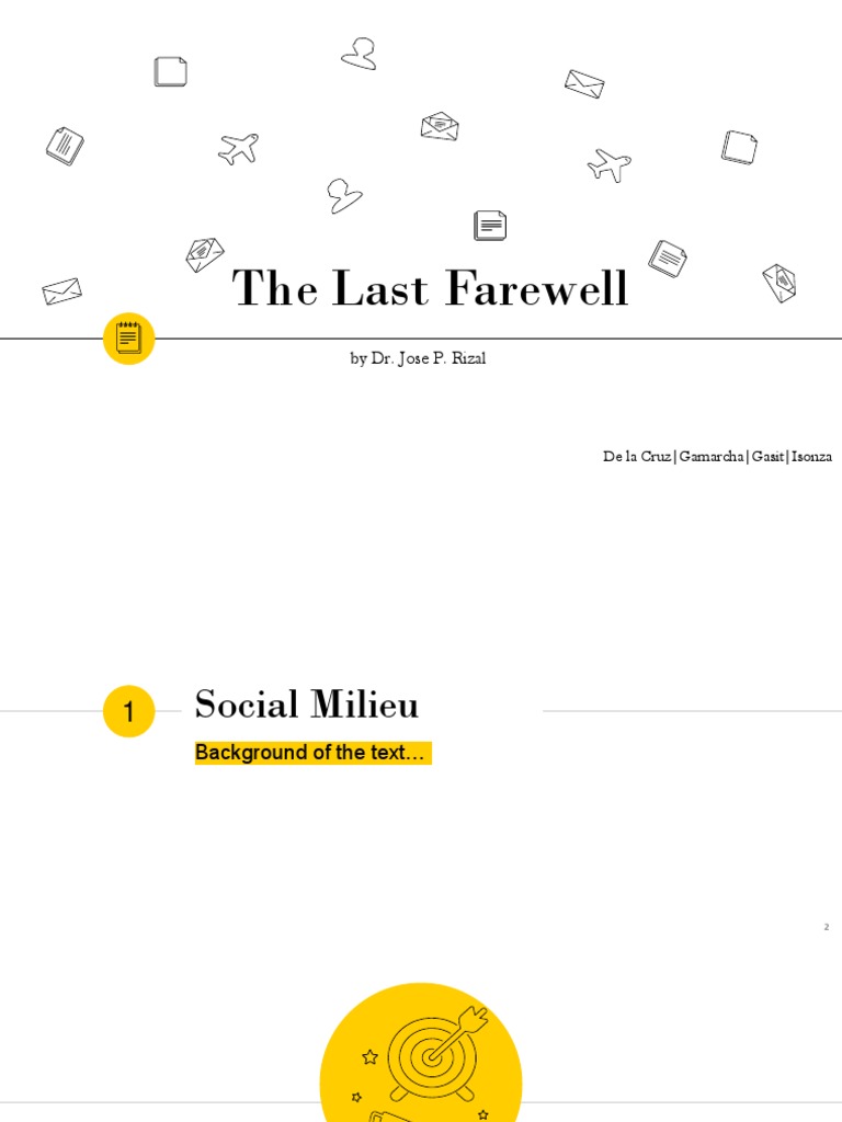 The Last Farewell: by Dr. Jose P. Rizal | PDF