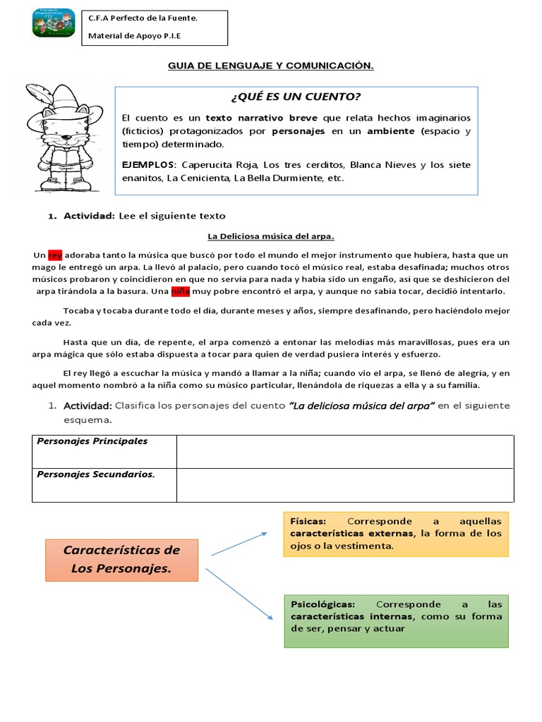 Características de Personajes en Cuentos | PDF | Narrativa | Cuentos