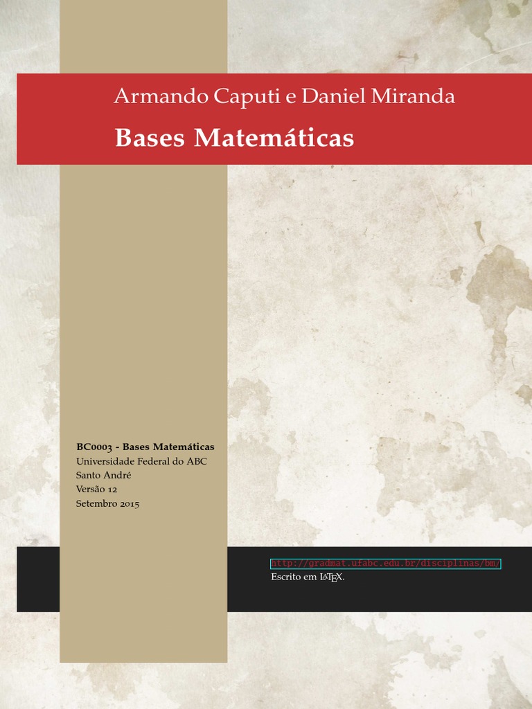 Bases Matemáticas: Conceitos Fundamentais e suas Aplicações | PDF ...