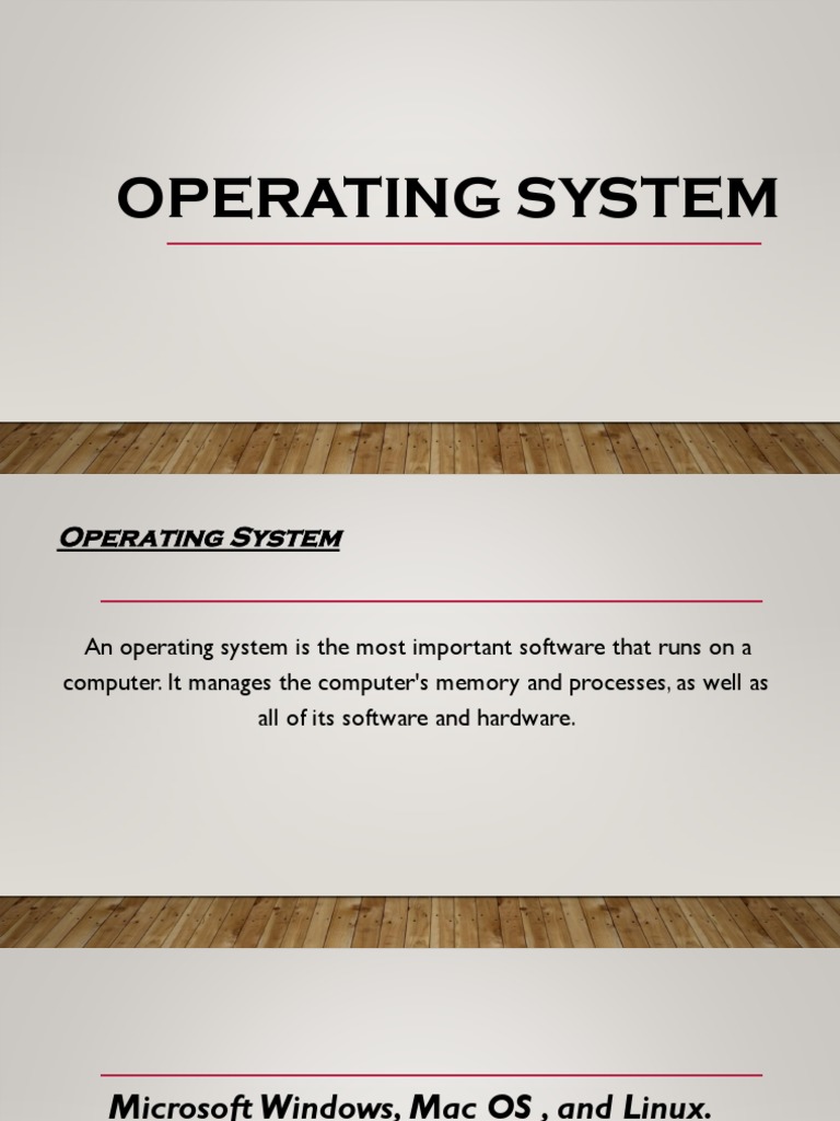 Overview of Operating Systems | PDF | Computers