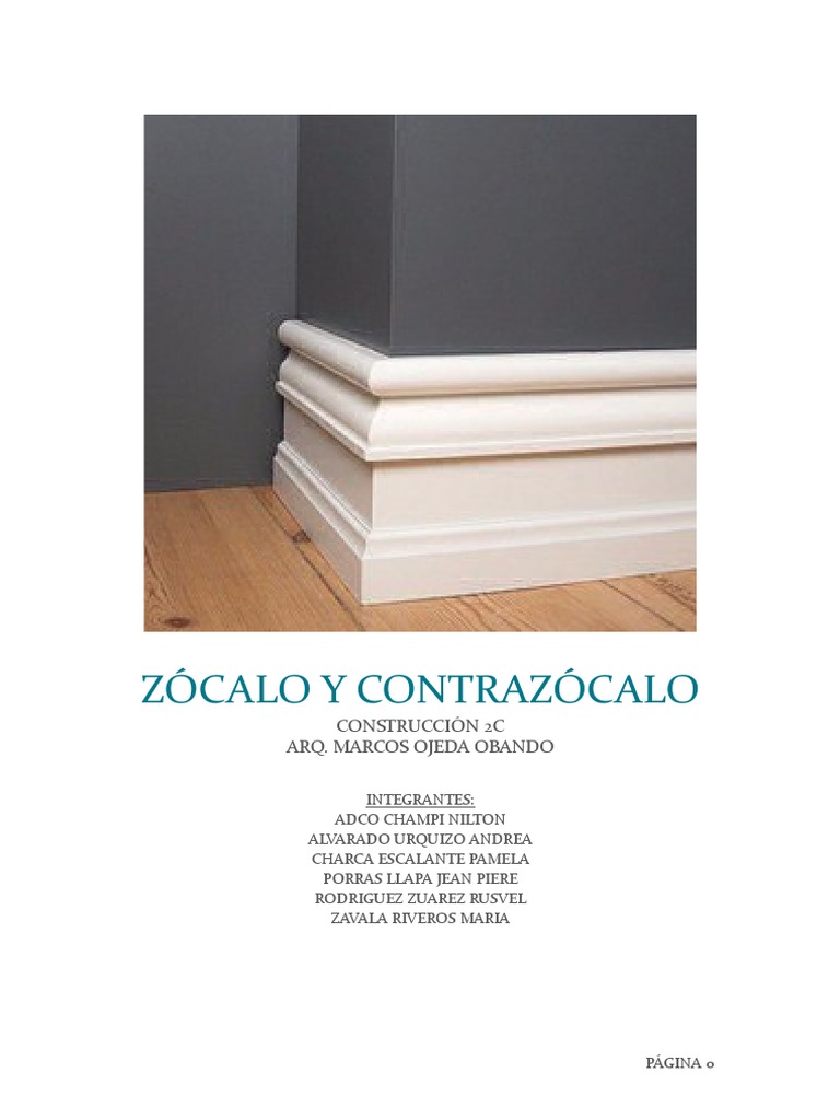 Construccion Zocalo | PDF | Sectores Economicos | Ingeniería de Edificación