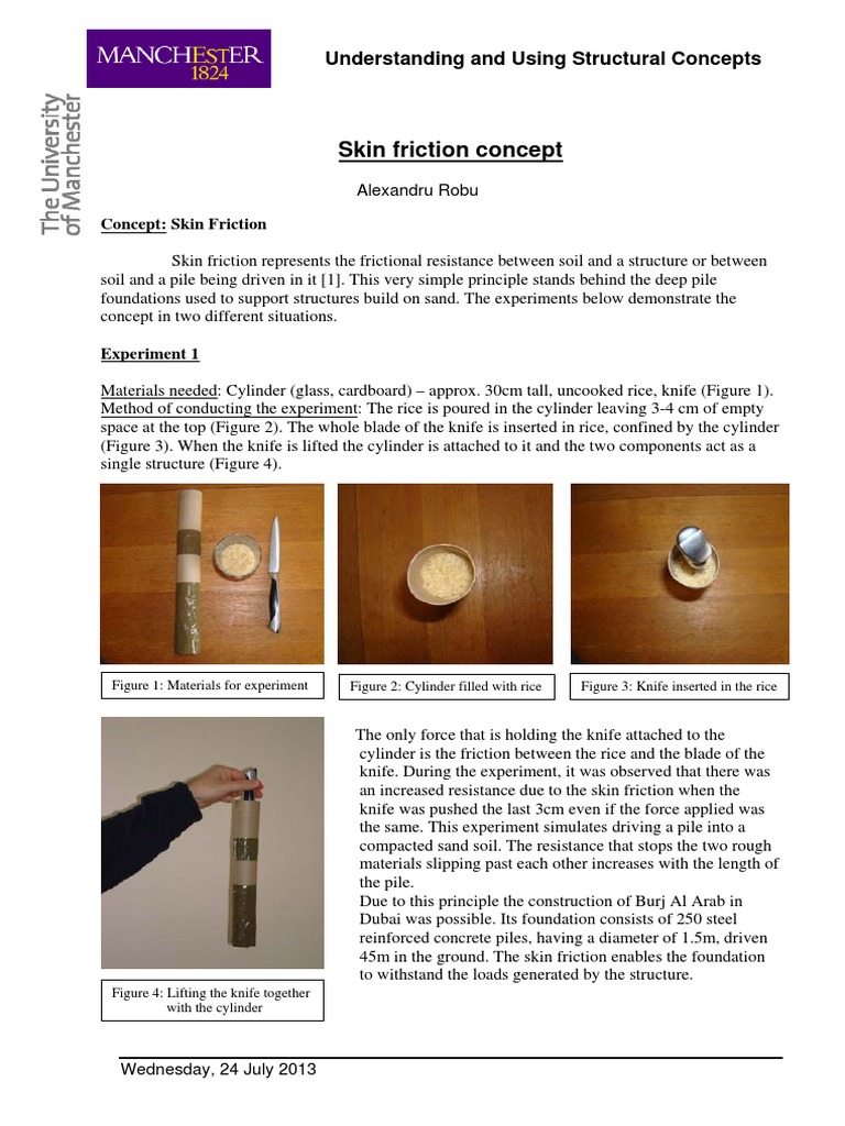 Concept: Skin Friction | PDF | Deep Foundation | Knife