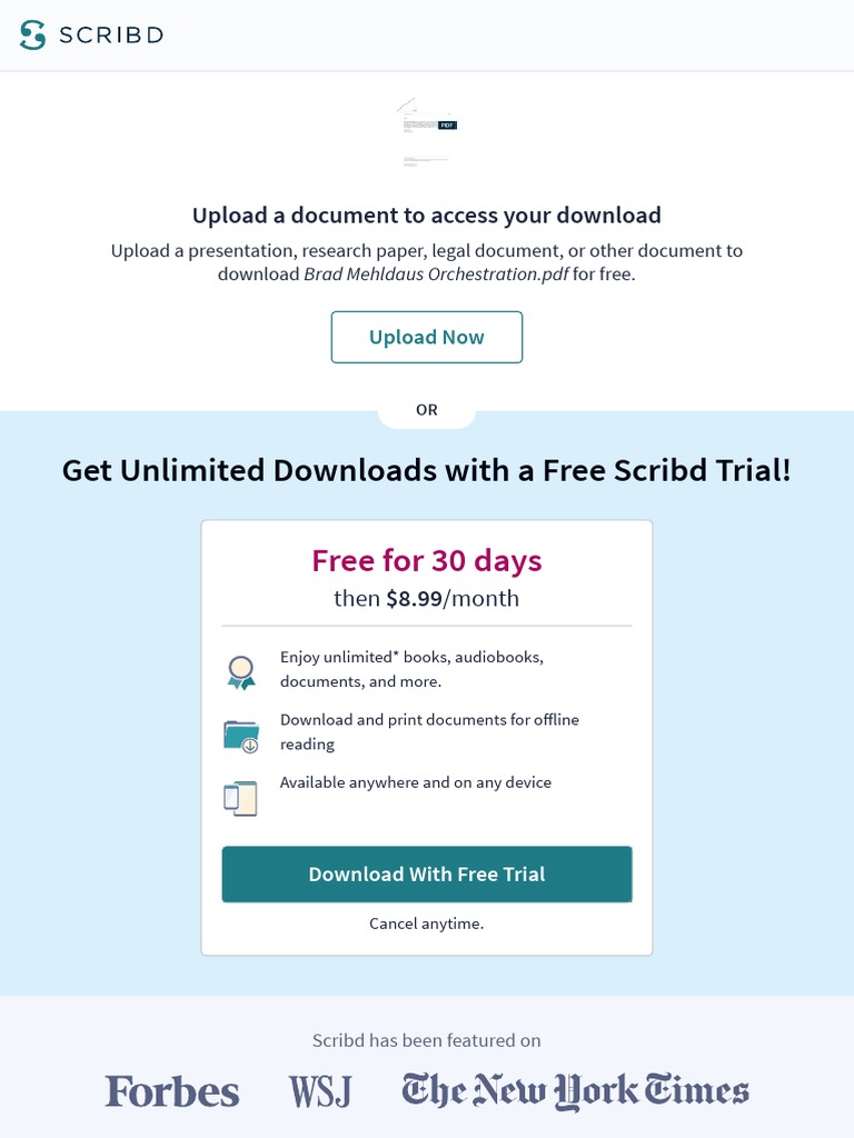 Get Unlimited Downloads With A Free Scribd Trial! | PDF