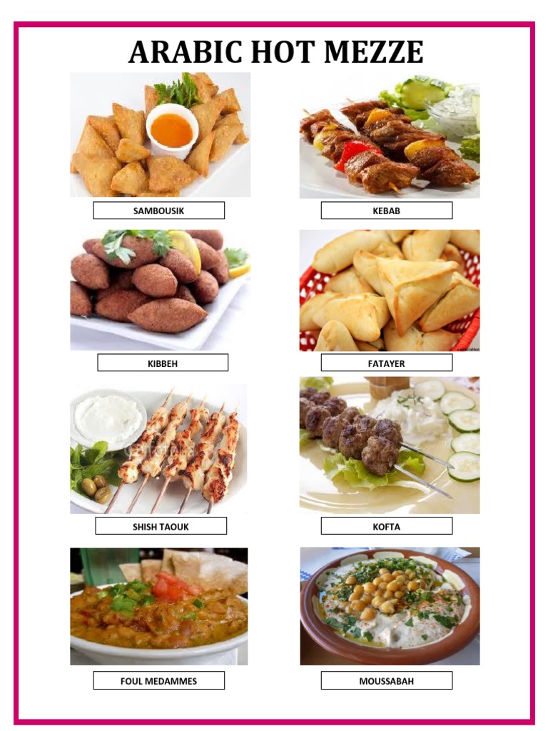 Food Arabic Hot Mezze | PDF