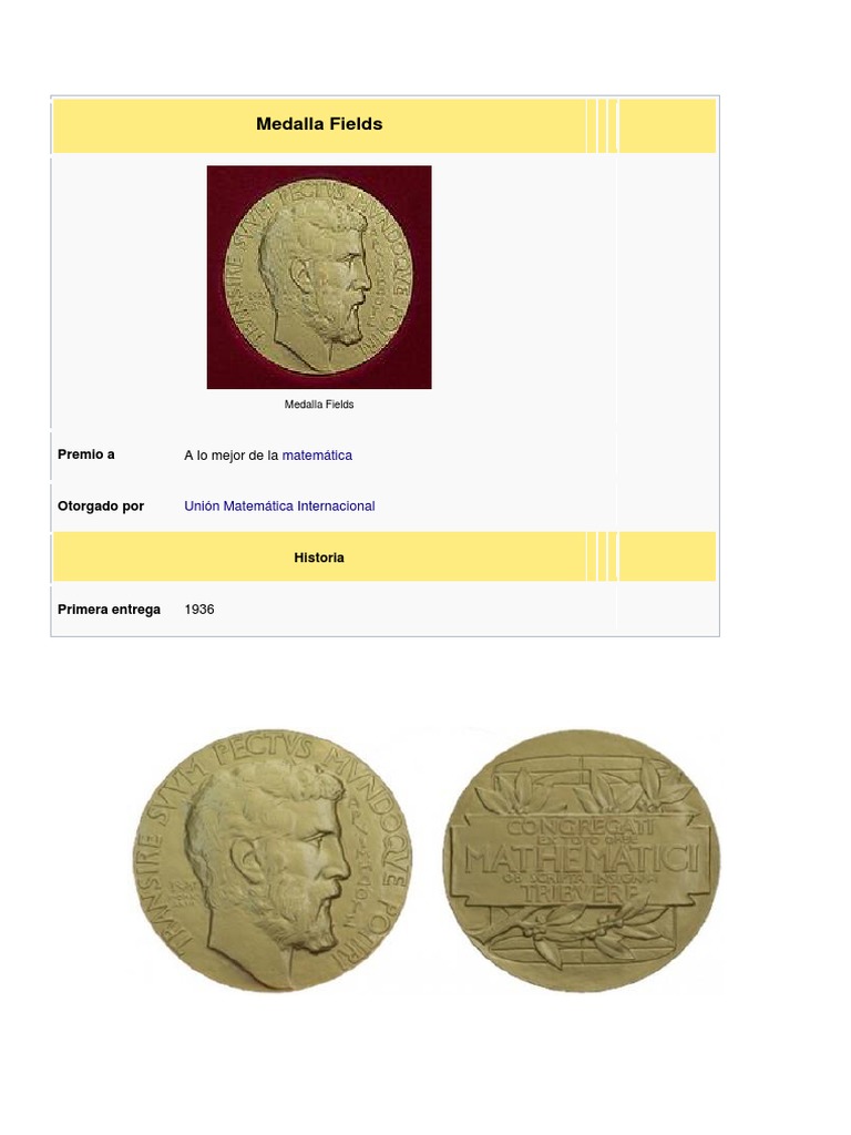 Medalla Fields | PDF