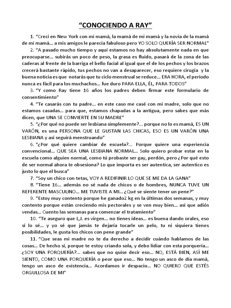 Conociendo A Ray | PDF