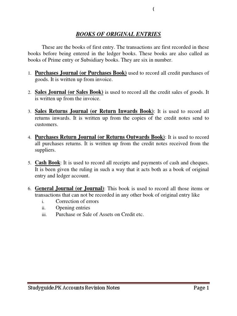 Principle of Accounting Notes PDF | PDF | Debits And Credits | Bookkeeping