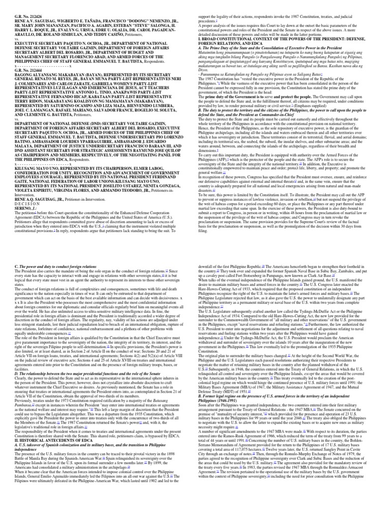 Poli National Territory | PDF | Standing (Law) | United States Constitution