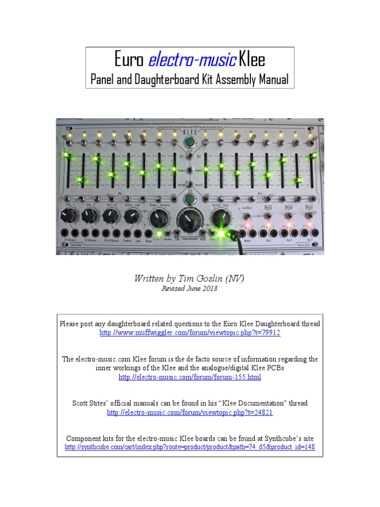 Klee Daughterboard | PDF | Printed Circuit Board | Electrical Connector