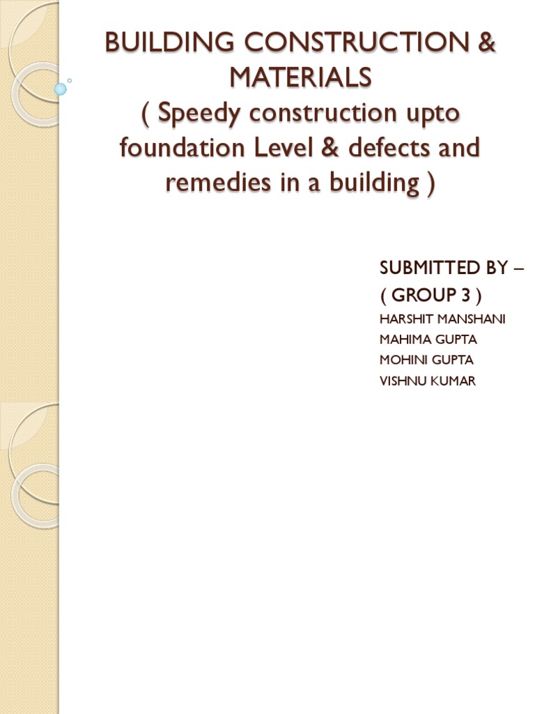 Building Construction Speedy Sem 8 | PDF | Fracture | Concrete