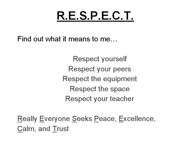 Respect PDF | PDF