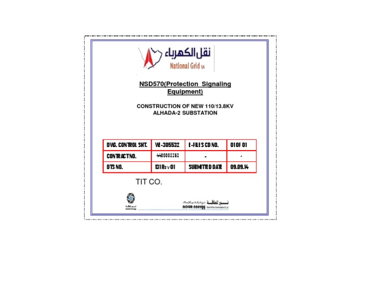 NSD570 (Protection Signaling Equipment) : Tit Co | PDF
