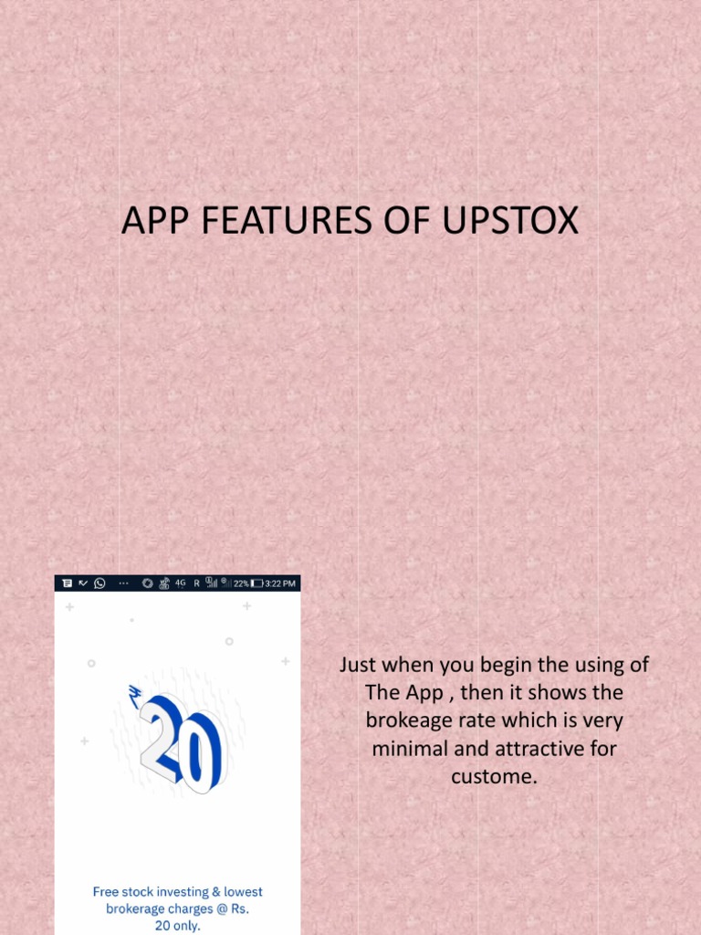 App Features of Upstox | PDF | Icon (Computing) | Software