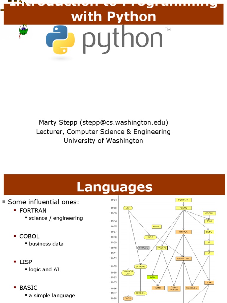 Marty Stepp (Stepp@cs - Washington.edu) Lecturer, Computer Science ...