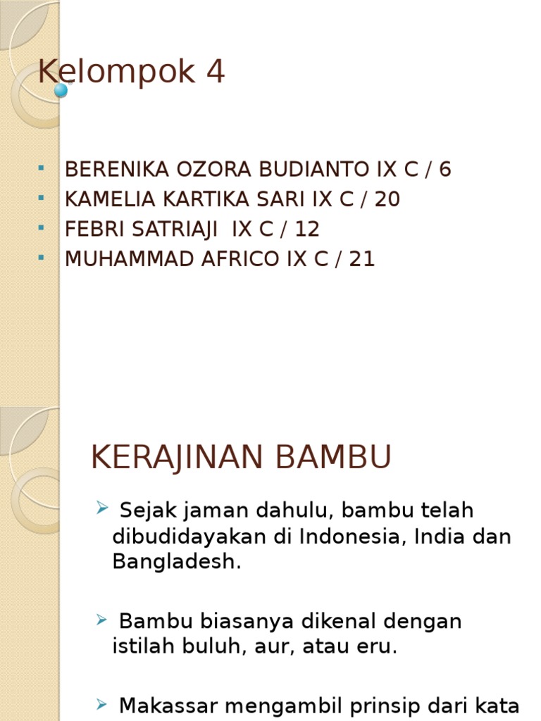 PW Prakarya Bambu 9c | PDF